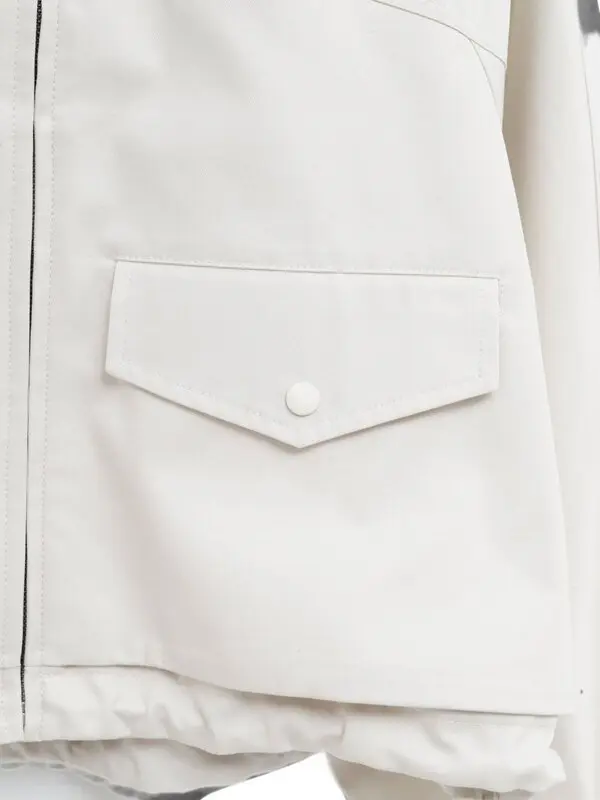 Loewe Cotton And Silk Blouson Jacket - White