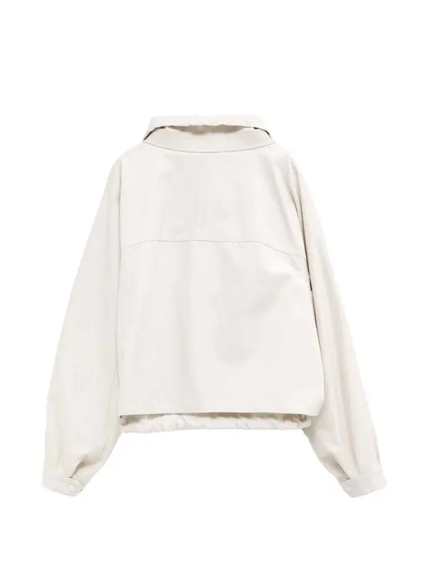 Loewe Cotton And Silk Blouson Jacket - White