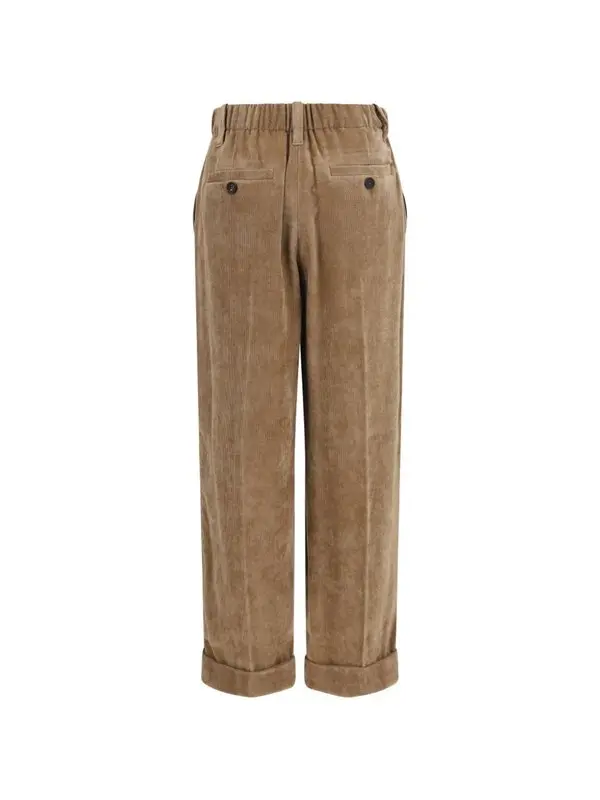 Brunello Cucinelli Pleated Corduroy Trousers