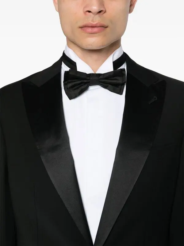 Giorgio Armani Slim Fit Wool Tuxedo Suit - Black