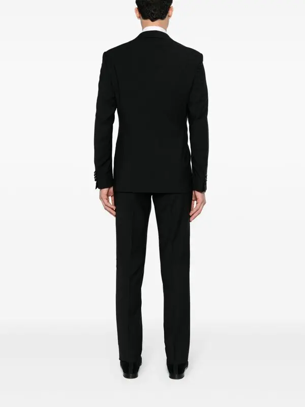 Giorgio Armani Slim Fit Wool Tuxedo Suit - Black