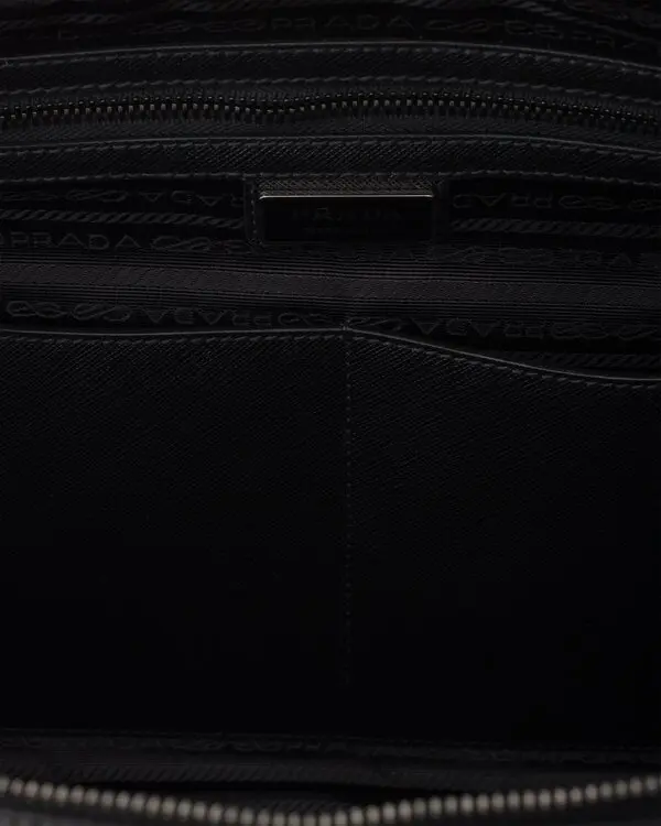 Prada Re-nylon And Saffiano Leather Work Bag