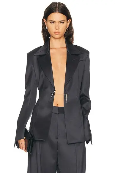 GRACE LING Knife Sheath Tailored Blazer