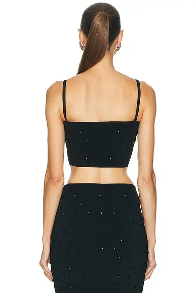 Carolina Herrera Embellished Cropped Top