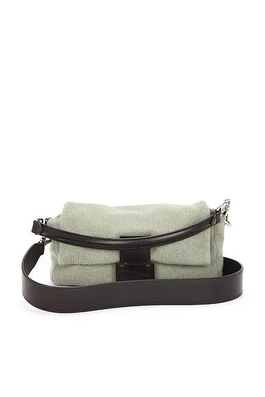 Fendi Cashmere Baguette Shoulder Bag