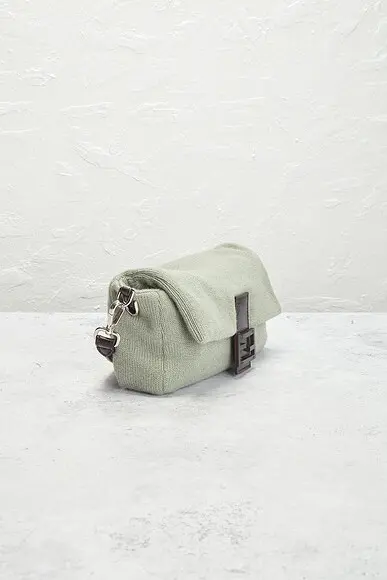 Fendi Cashmere Baguette Shoulder Bag