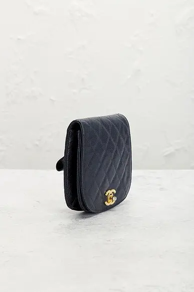 Chanel Quilted Caviar Leather Belt Bag With Gold Tone Hardware