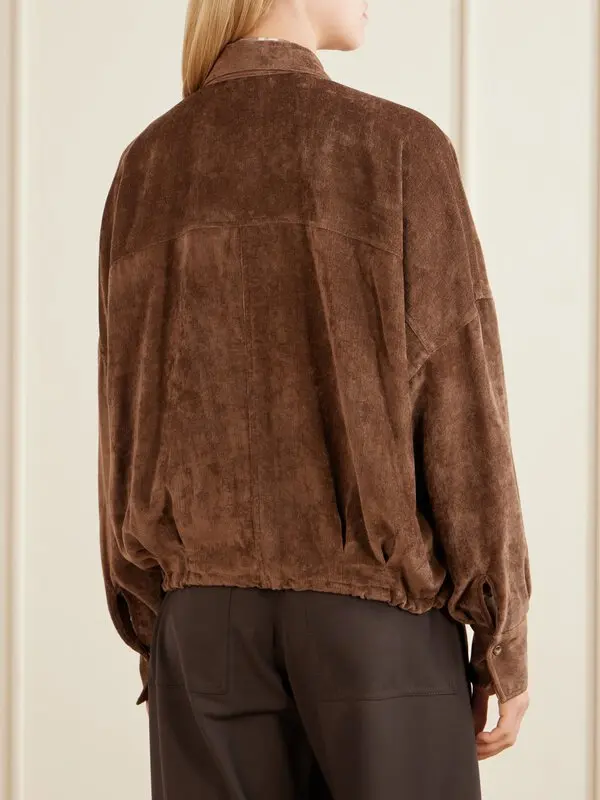 Brunello Cucinelli Velvet Corduroy Shirt - Brown