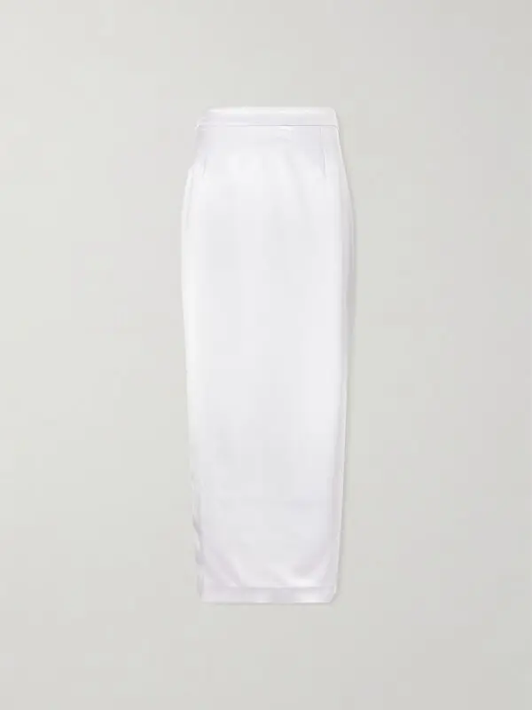 VIOLANTE NESSI Shea Satin Midi Skirt