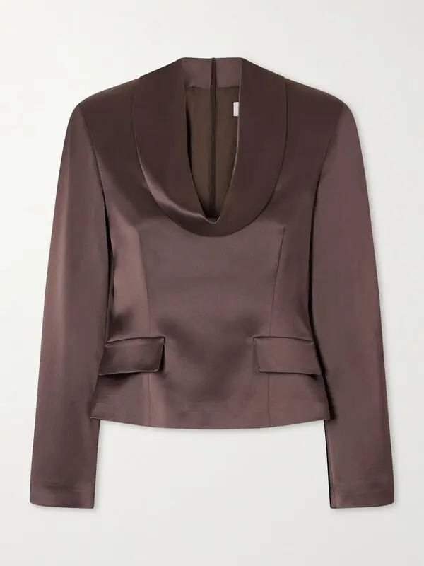 VIOLANTE NESSI Kendall Satin Blouse