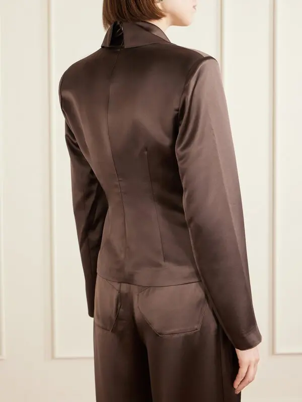 VIOLANTE NESSI Kendall Satin Blouse