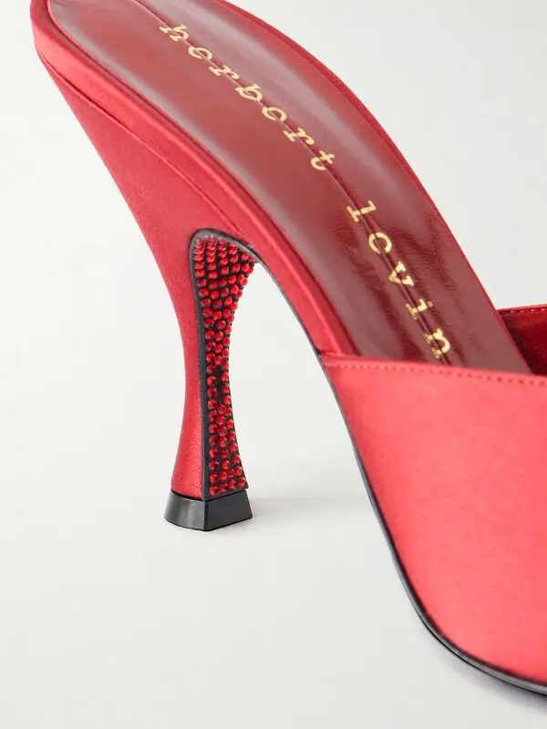 HERBERT LEVINE Sitting Pretty' Satin Mules