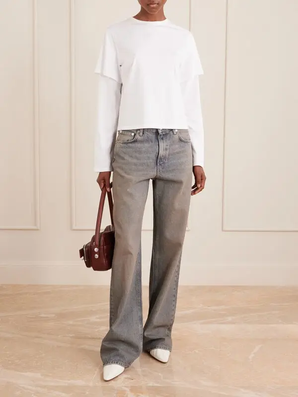 HAIKURE Korea Mid-rise Flared Jeans