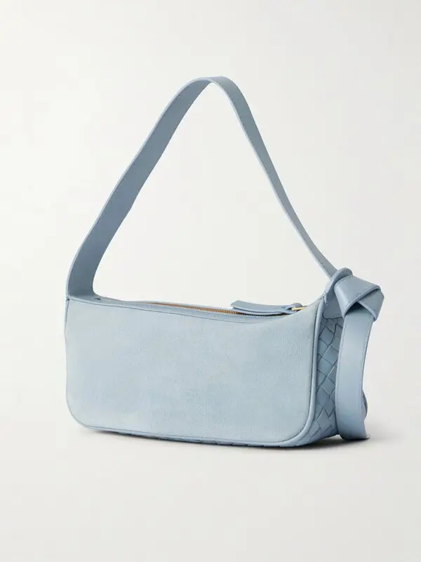 Bottega Veneta Nodo Suede Shoulder Bag