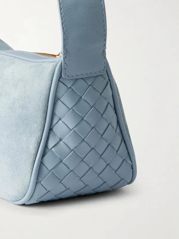 Bottega Veneta Nodo Suede Shoulder Bag