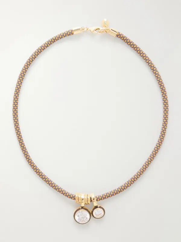ROXANNE ASSOULIN The Cubic Double Drop Necklace - Gold
