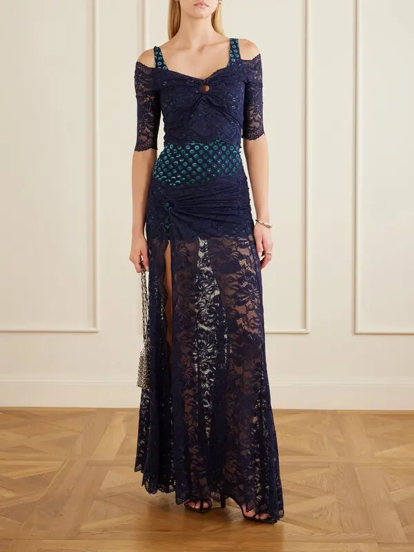 Rabanne Lace Maxi Skirt