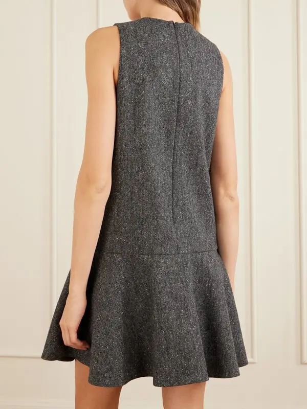 Brunello Cucinelli Wool-blend A-line Mini Dress