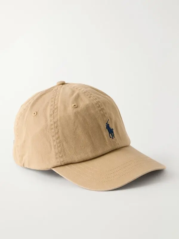 Polo Ralph Lauren Embroidered Cotton Twill Cap - Brown