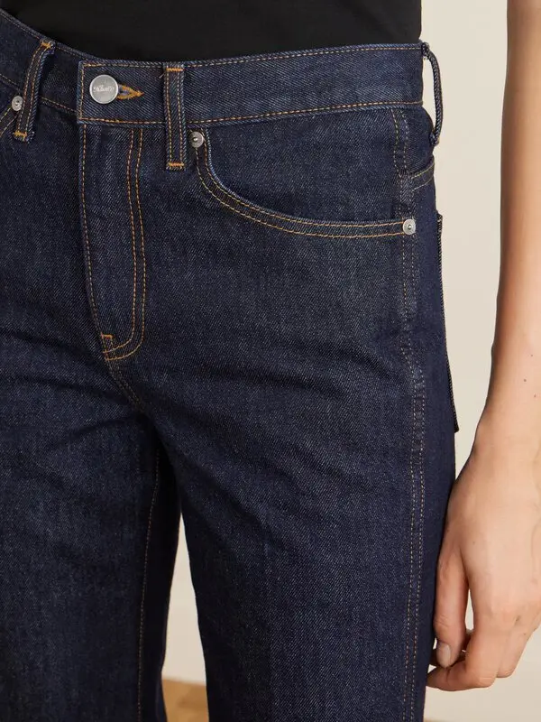 Khaite Clara Mid-rise Flared-leg Jeans - Blue