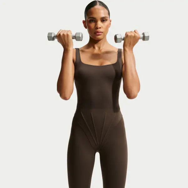 Nike Skims Matte High-waisted Corset 26" Leggings - Brown