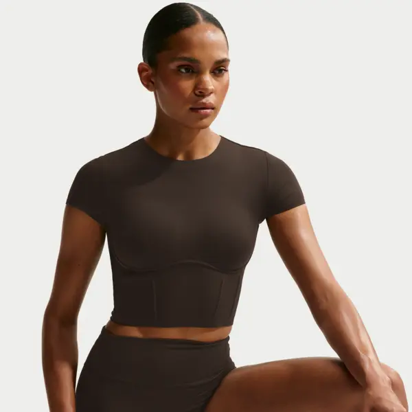 Nike Skims Matte Corset Cropped Top
