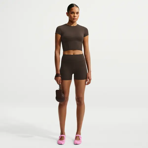 Nike Skims Matte Corset Cropped Top