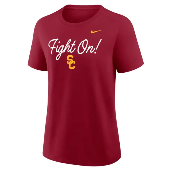Nike Usc Script Mantra Logo College T-shirt - Red