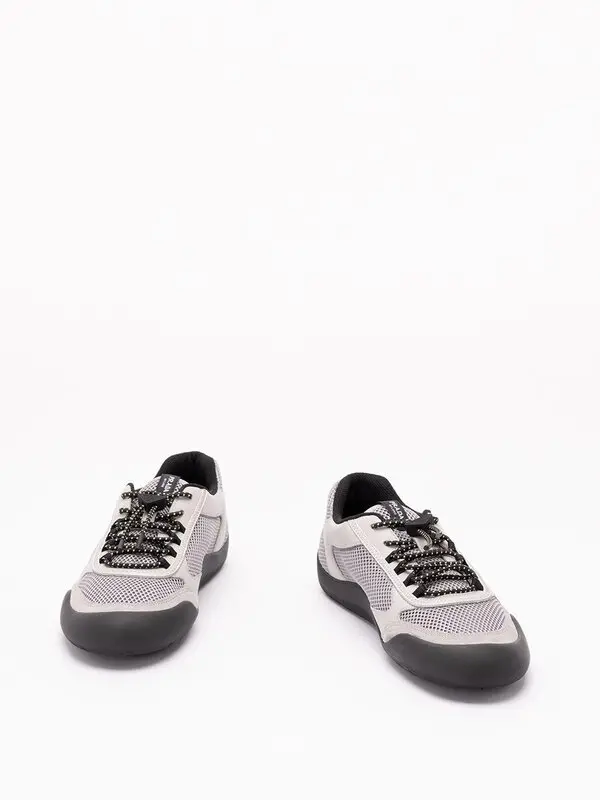 Prada Speedrock Leather And Mesh Sneakers - Multicolor