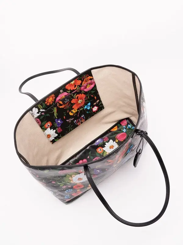 Gucci Floral Print Tote Bag