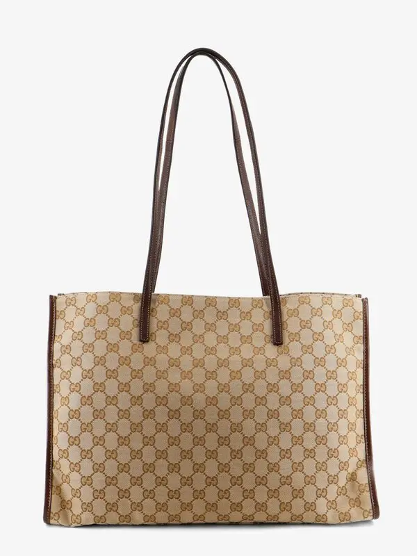 Gucci Gg Fabric Shoulder Bag - Cream