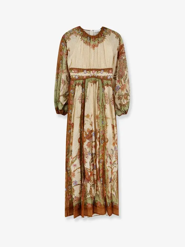 Zimmermann Indra Cotton And Silk Dress - Multicolor