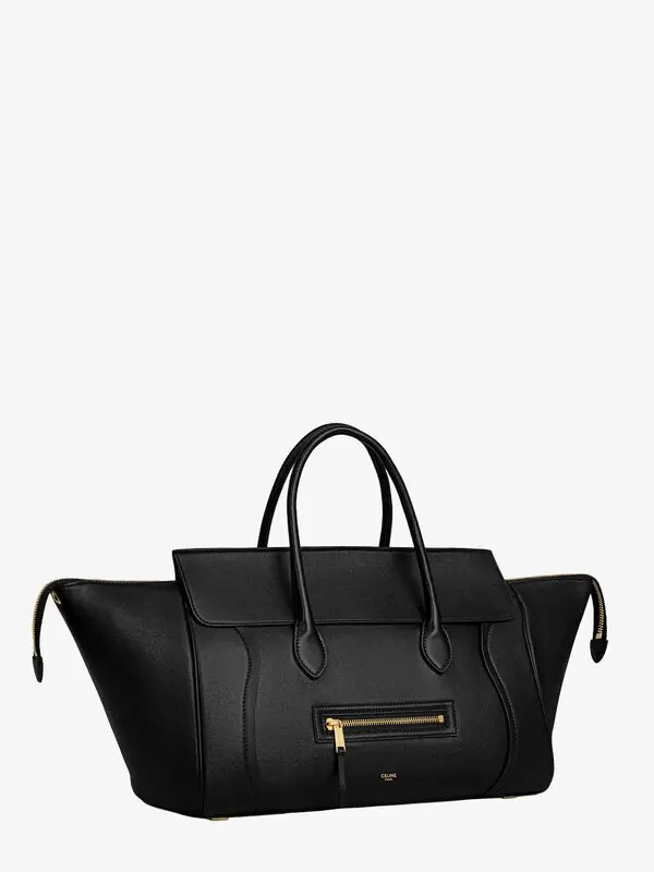 Celine Luggage Leather Handbag - Black