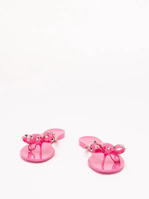 Valentino Garavani Pvc Rockstud Thong Sandals - Multicolor