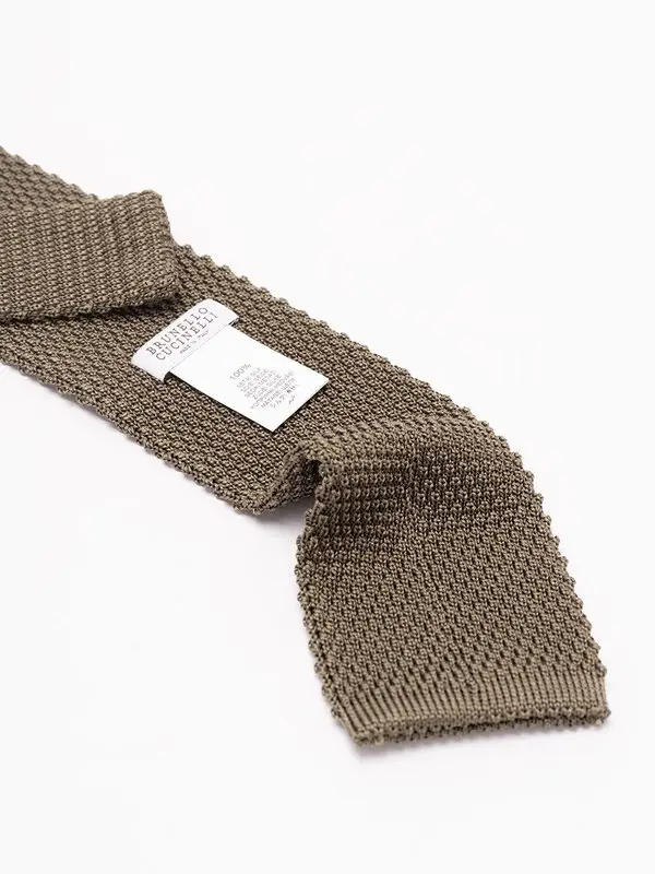 Brunello Cucinelli Silk Knit Necktie - Multicolor