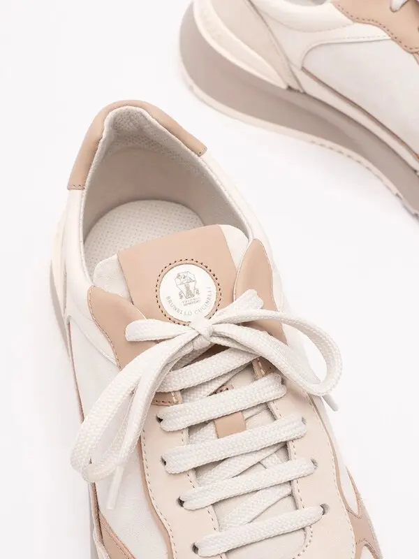 Brunello Cucinelli Calf Leather Lace-up Sneakers
