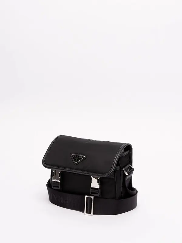 Prada Re-nylon And Saffiano Leather Shoulder Bag