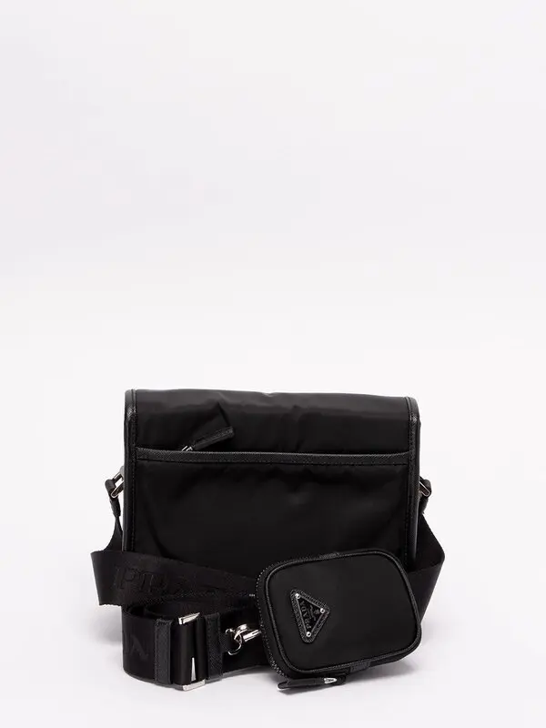 Prada Re-nylon And Saffiano Leather Shoulder Bag