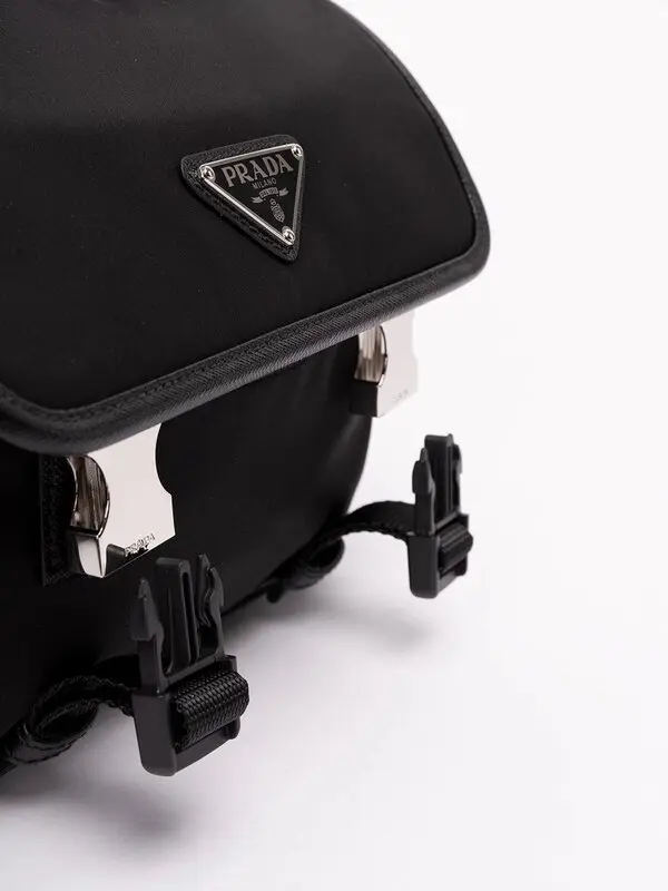 Prada Re-nylon And Saffiano Leather Shoulder Bag