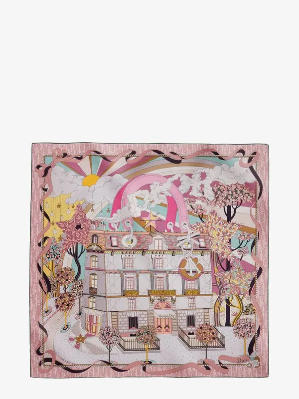 Dior Avenue 90 Silk Foulard - Multicolor