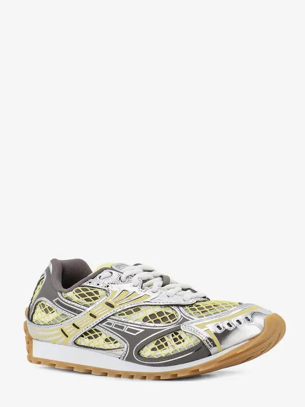 Bottega Veneta Orbit Mesh And Leather Sneakers - Multicolor