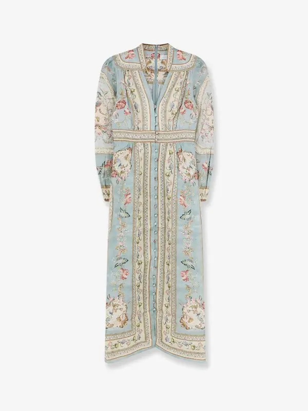 Zimmermann Roselight Linen Dress - Multicolor