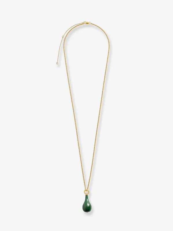 TOTEME Medium Jade Drop Necklace - Multicolor
