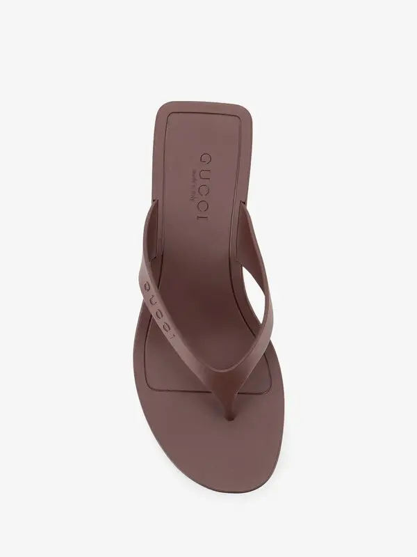 Gucci Vittoria Rubber Flip-flop Sandals