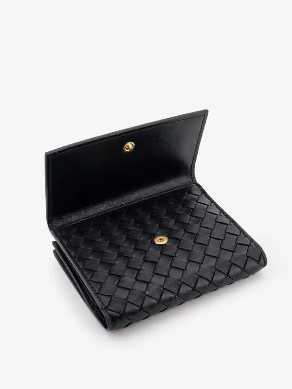 Bottega Veneta Bi-fold Intrecciato Wallet With Zip