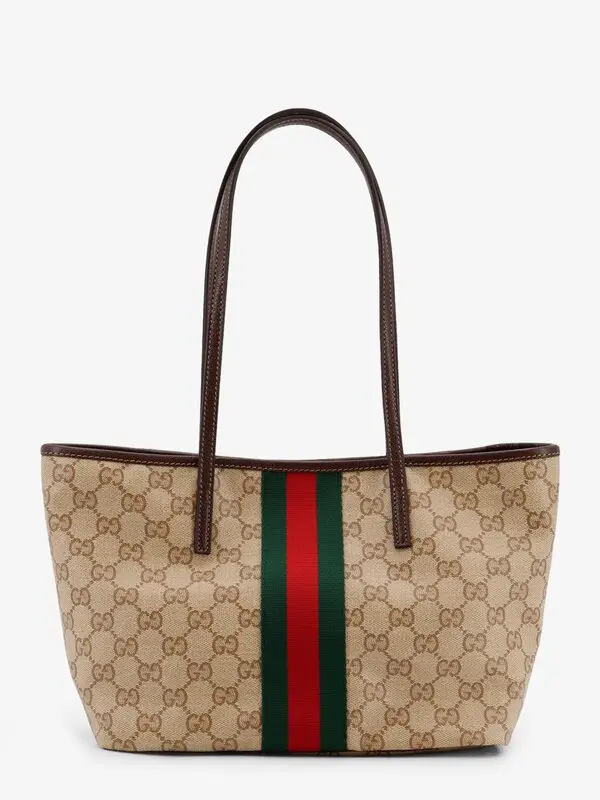 Gucci Tribeca Gg Fabric Shopping Bag - Cream
