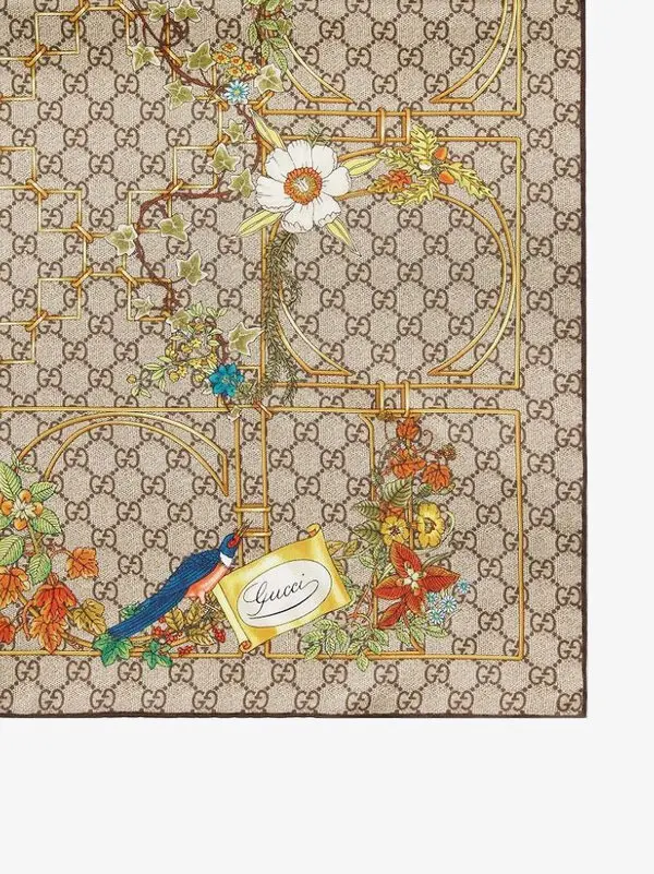 Gucci Cage Gg Silk Foulard