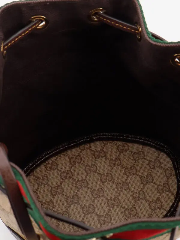 Gucci Gg Fabric Bucket Bag - Cream