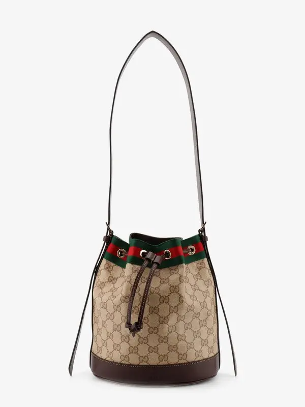 Gucci Gg Fabric Bucket Bag - Cream