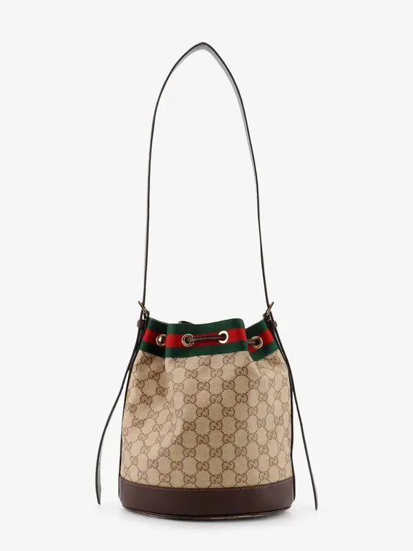 Gucci Gg Fabric Bucket Bag - Cream